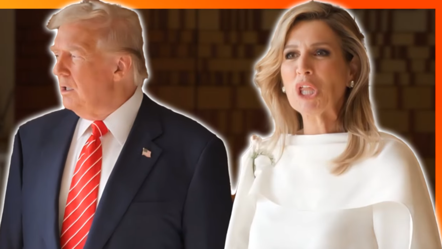 Koningin Máxima doet Trump na: video gaat viraal wereldwijd