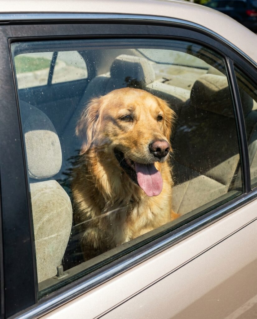 Politieagent confronteert vrouw hard nadat ze haar hond in snikhete ...